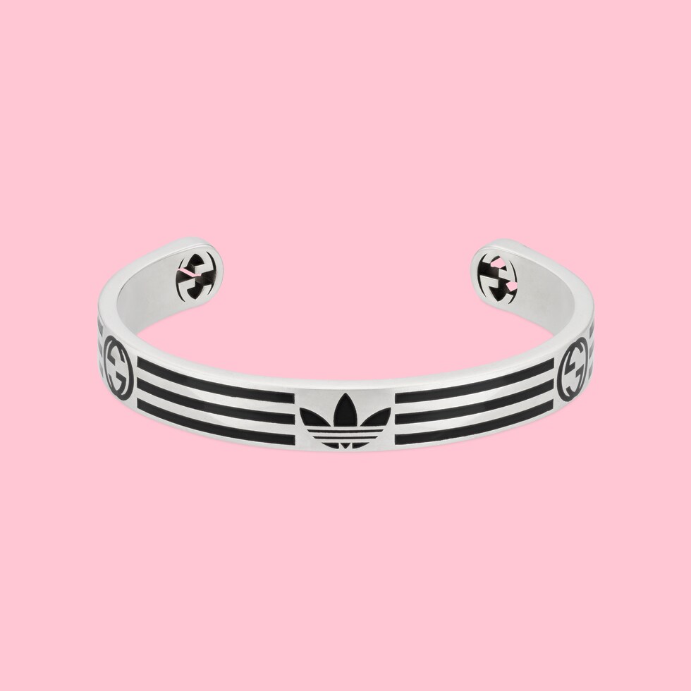 adidas x Gucci cuff bracelet in 925 sterling silver | GUCCI® TR