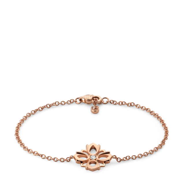 Gucci Flora 18k diamond chain bracelet in 18k yellow gold Gucci Flora 18k diamond chain bracelet in 18k yellow gold