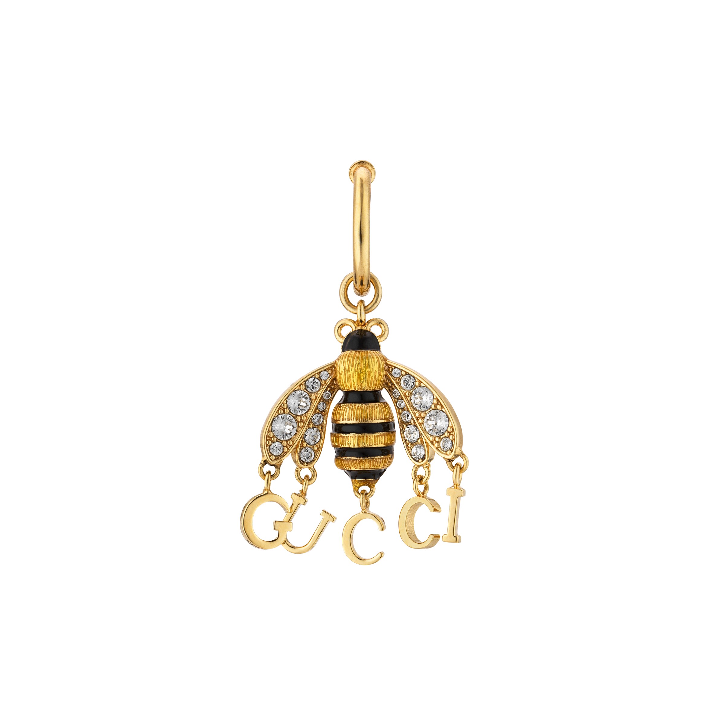 Gucci Bee Single Earring With Script In Undefined | ModeSens