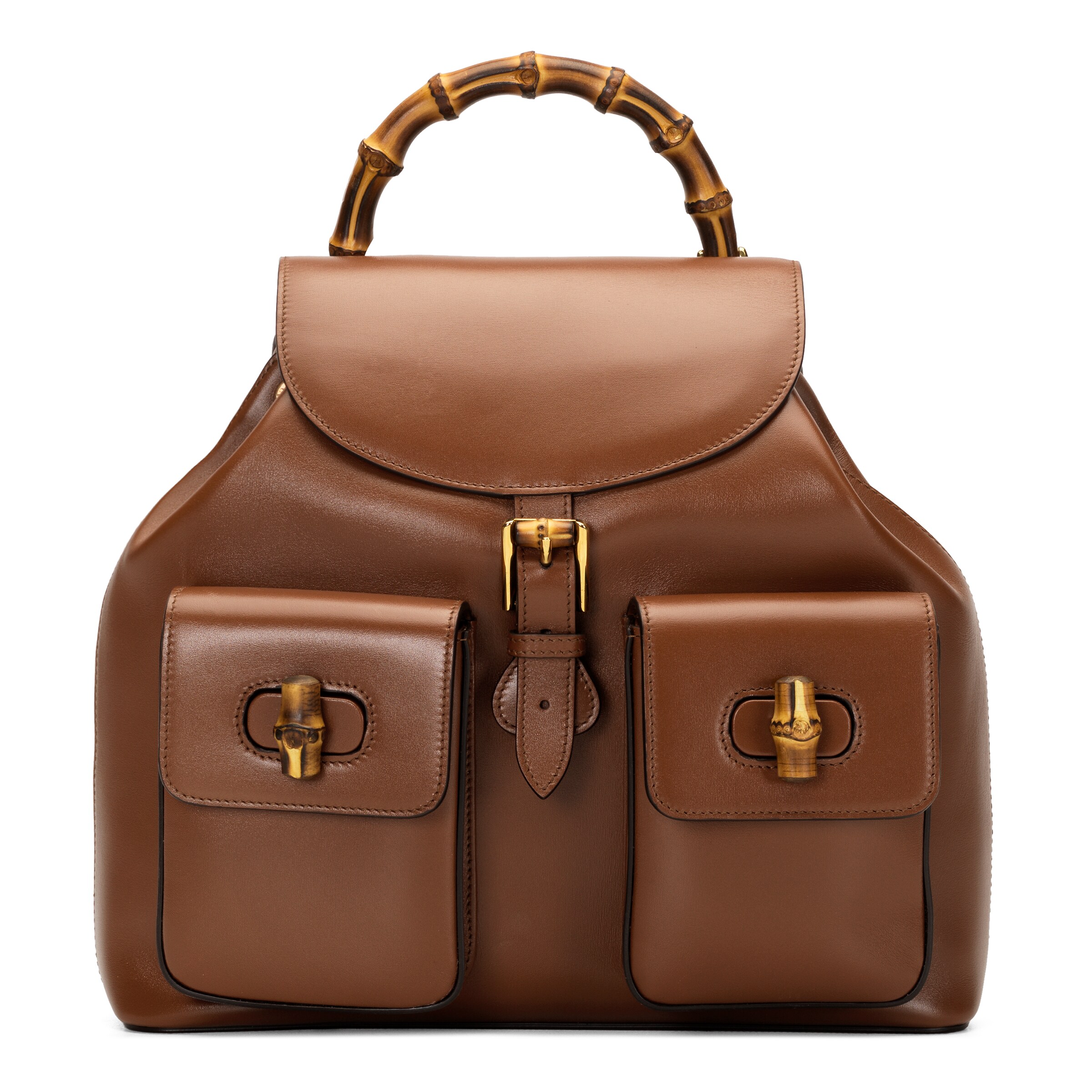 Gucci Bamboo Large Backpack In Brown | ModeSens