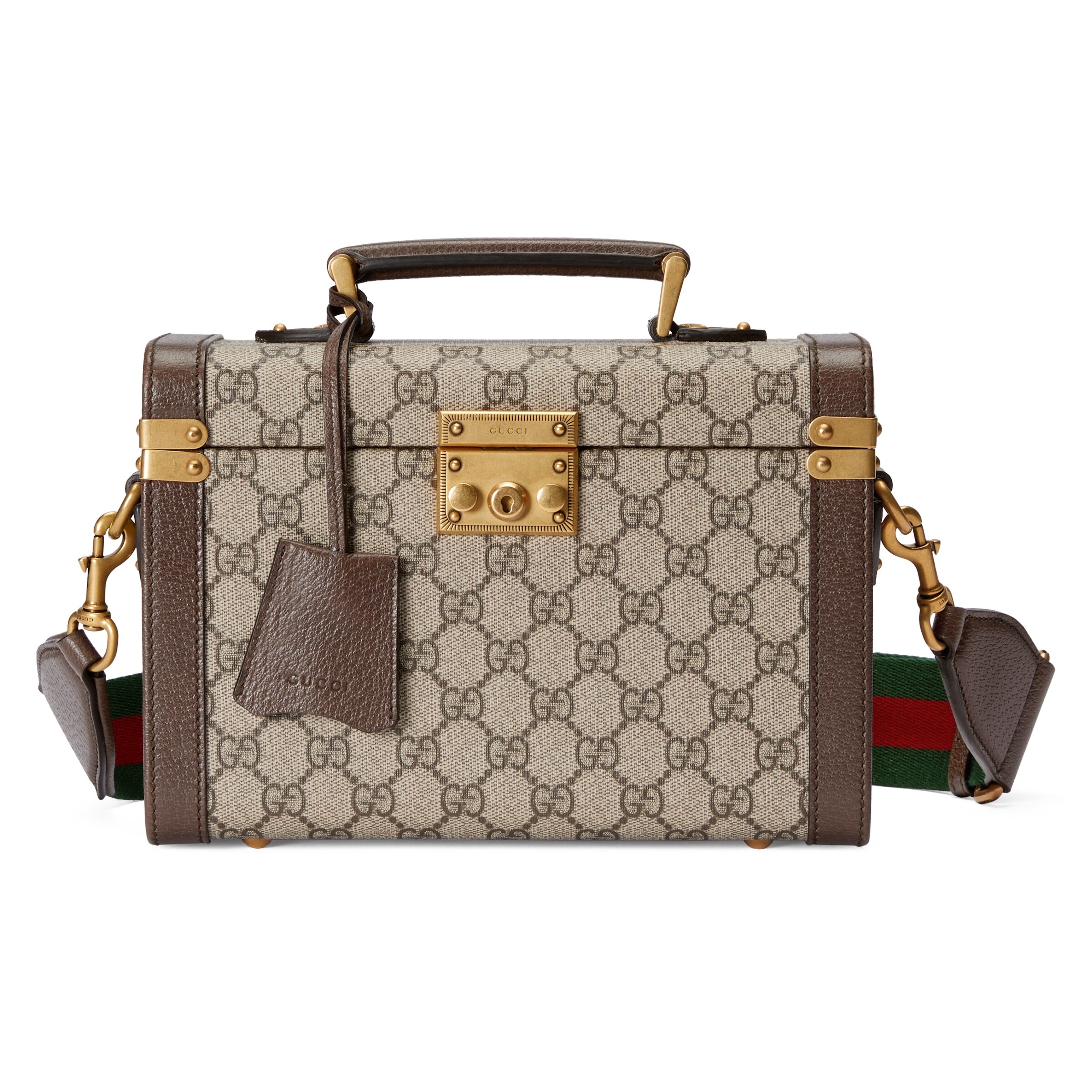 Gucci Gg Top Handle Beauty Case In Beige | ModeSens
