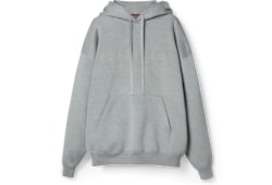 Extra fine knit hooded sweater in light grey melange | GUCCI® US Extra fine knit hooded sweater in light grey melange | GUCCI® US