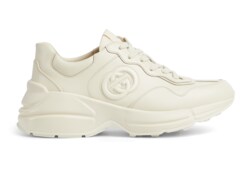 Women's Rhyton trainer in ivory leather | GUCCI® UK