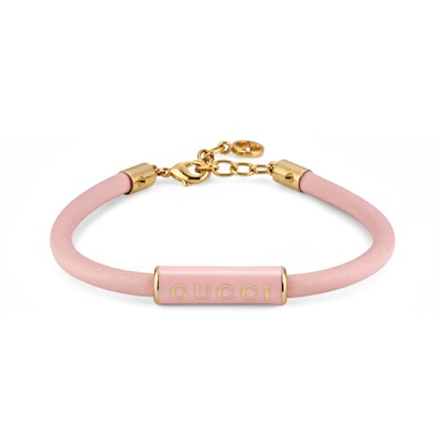 ラッカーフィニッシュ GUCCI ブレスレットライトピンク レザー ラッカーフィニッシュ GUCCI ブレスレットライトピンク レザー